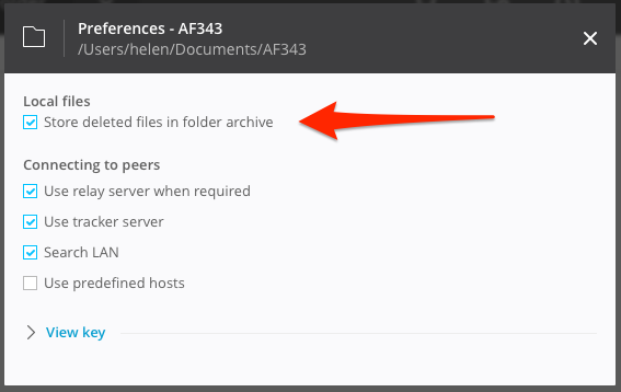 Using Archive for file versioning and restoring deleted files. – Resilio Sync