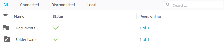 Sharing a folder locally – Resilio Sync