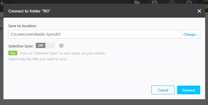 How to manually set the location of the folders synced across linked devices? – Resilio Sync