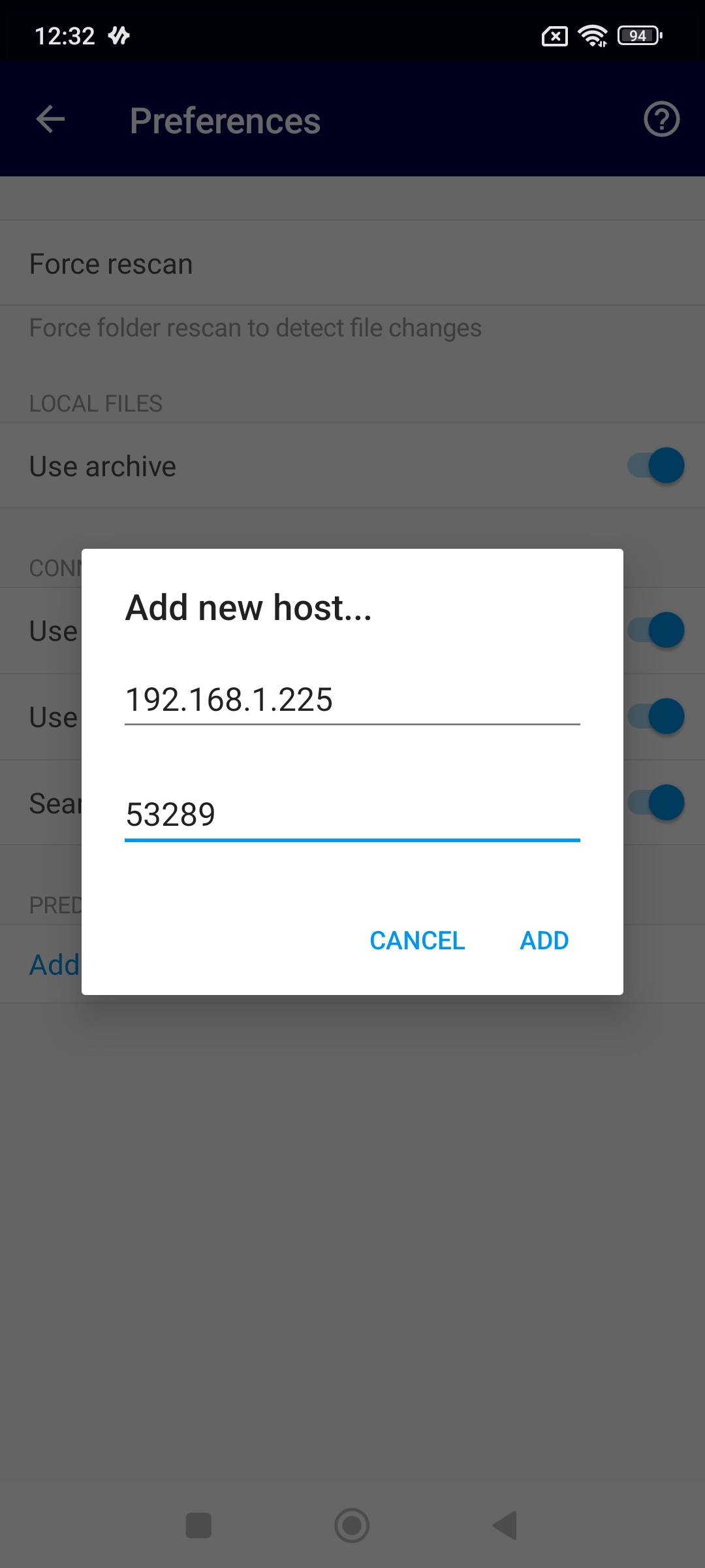 Sync interface on Android – Resilio Sync